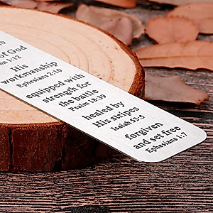 Inspirational Gifts for Women Men Christian Bookmark Religious Gifts Bible Verse Bookmark for Book Lovers Church Gifts for Reader Baptism Catholic Gifts Christmas Birthday Female Gift