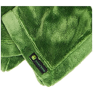 John Deere Baby Cuddle Snuggle Security Blanket Boy Girl Farm Animal Cow Pig Chick, GREEN