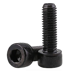 FullerKreg M4-0.7 x 25mm Alloy Steel Socket Cap Screw, (Pkg of 50),ISO 4762, Hex Drive, Class 12.9, Black Oxide Finish