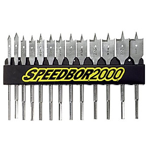 IRWIN Spade Bit Set, 1/4 To 1 D, 6 In L, 13 Pc