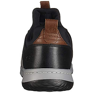 Skechers Men's Classic Fit-Delson-Camden Sneaker, Black/Grey,11 Wide US