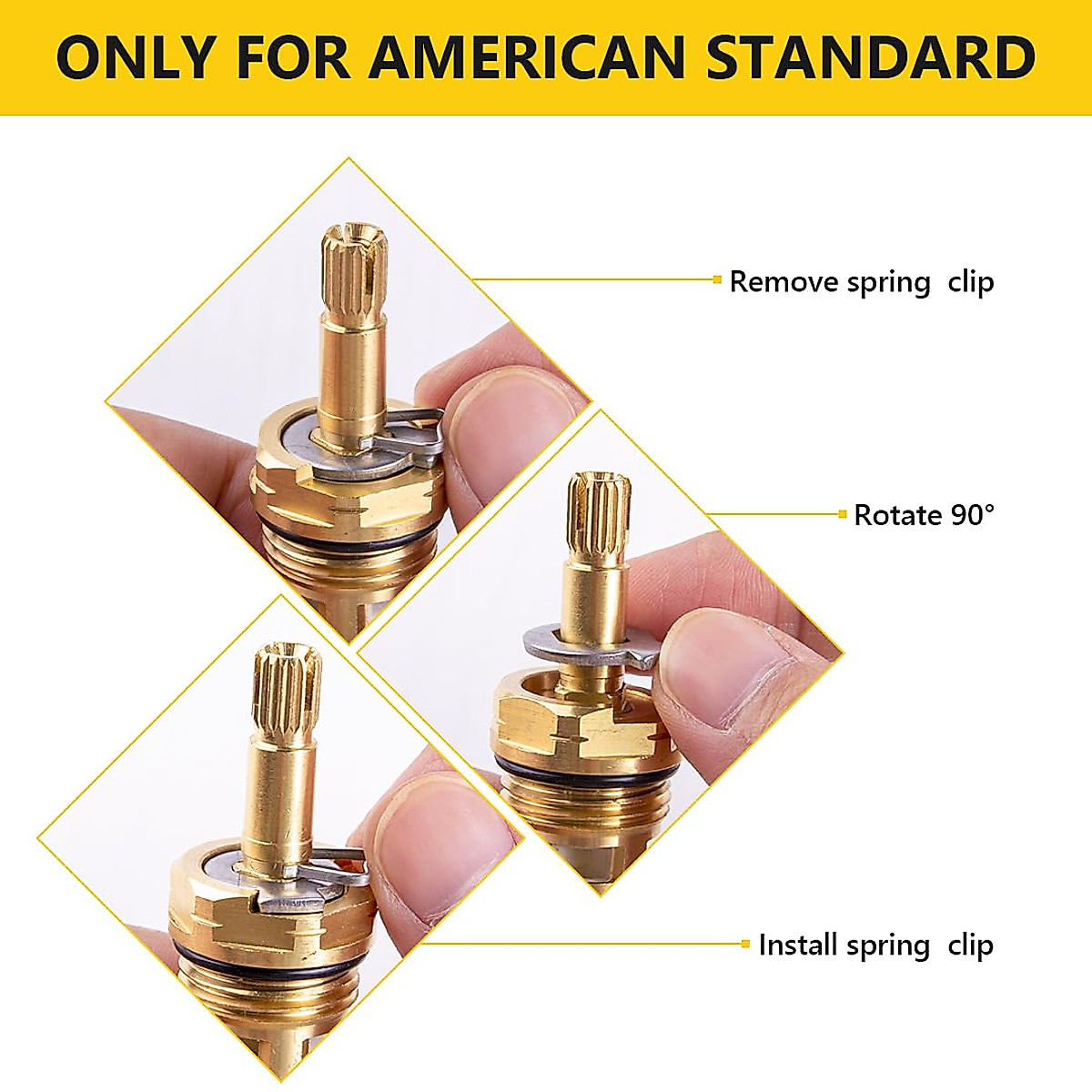 Faucet Cartridge Replacement Fit American Standard 994053-0070A Bath & Kitchen Faucet Replacement Valve Cartridge American Standard Shower Cartridge