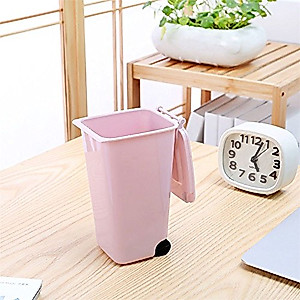 Storage Box Creative Cleaning Storage Garbage Can Small Cleaning Mini Trash Rubbish Bin(Black)