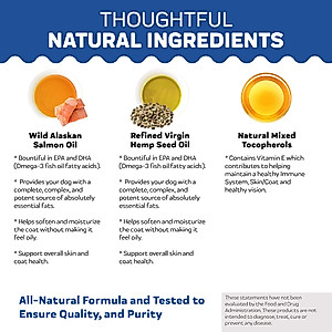 Innovet Pet Products Wild Alaskan Salmon Oil With Hemp Oil for Dogs & Cats–16oz Omega 3 6 Fish Oil Supplement, Supports Hip & Joint Function Natural EPA & DHA Fatty Acids for Shiny Coat & Healthy Skin