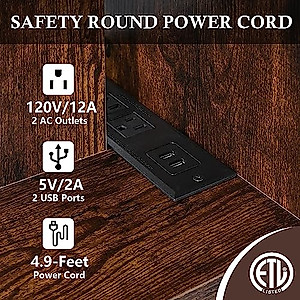 ZGREN End Table with Charging Station, Narrow Side Tables for Small Spaces with USB Ports and Outlets Rolling Bedside Nightstand Sofa Couch Side Slim Shelf Night Stand for Living Room, Bedroom, Brown