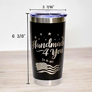 Made4You, 'Life Is Better With a Dog', Laser Engraved Stainless Steel Tumbler, 20 Oz., Dog Theme Gift, Black Color, Gift for Dog Lovers