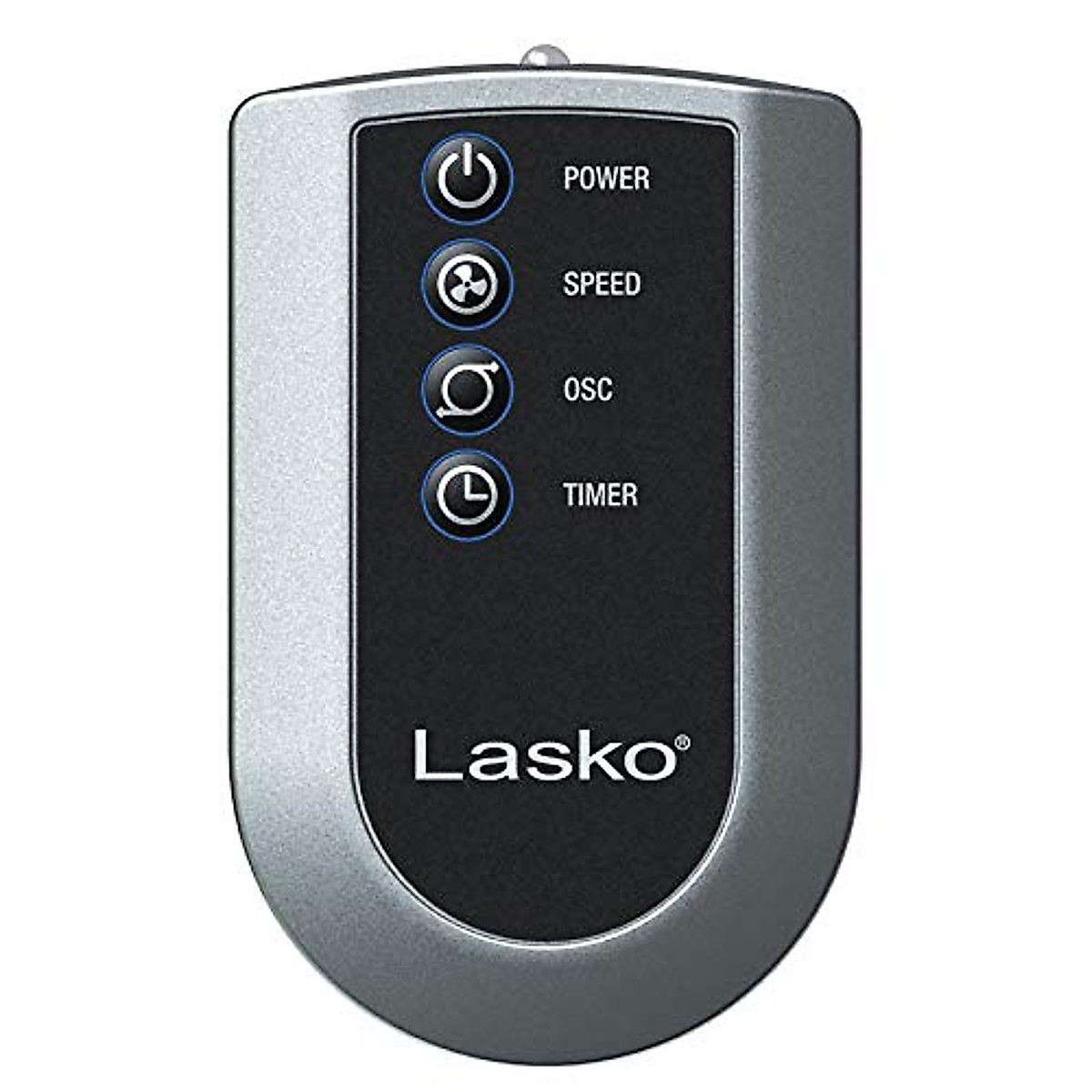 Lasko Oscillating High Velocity Tower Fan, Remote Control, Timer, 3 Powerful Speeds, for Garage, Basement and Gym, 35" Silver and Black, U35115
