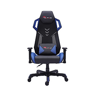 RAPTAVIS Gaming Chair Computer Ergonomic Office Chair Backrest and Seat Height Adjustable Swivel Recliner with Lumbar Cushion Esports Mesh Chair(Blue/Mesh)