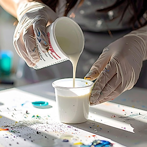 (Full Case of 100 each - Pint (16oz) Paint Mixing Cups) by Custom Shop - Cups have calibrated mixing ratios on side of cup Box of 100 Cups Epoxy Resin Epoxy Resin