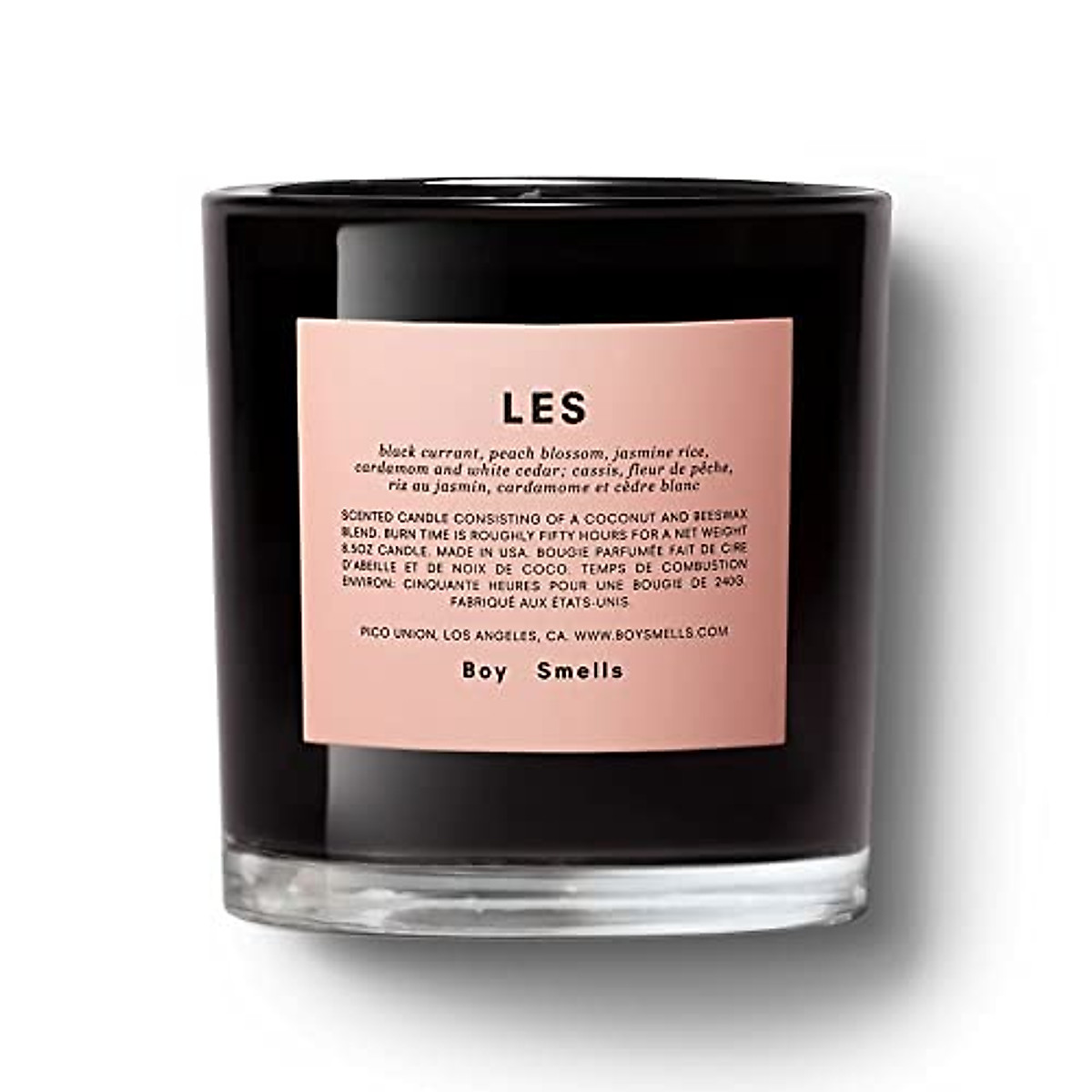 Les Boy Smells Candle | 50 Hour Long Burn | Coconut & Beeswax Blend | Luxury Scented Candles for Home (8.5 oz)