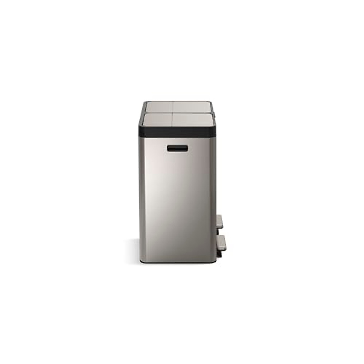 KOHLER K-23828-ST 82-Liter Stainless Steel Dual-bin Step Trash can, Stainless