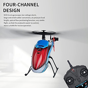 GoolRC RC Helicopter, WLtoys XK K200 Remote Control Helicopter, 2.4GHz 4 Channel RC Aircraft with 6-Axis Gyro, Optical Flow Positioning, Altitude Hold, One Key Take Off/Landing, Easy to Fly for Adults