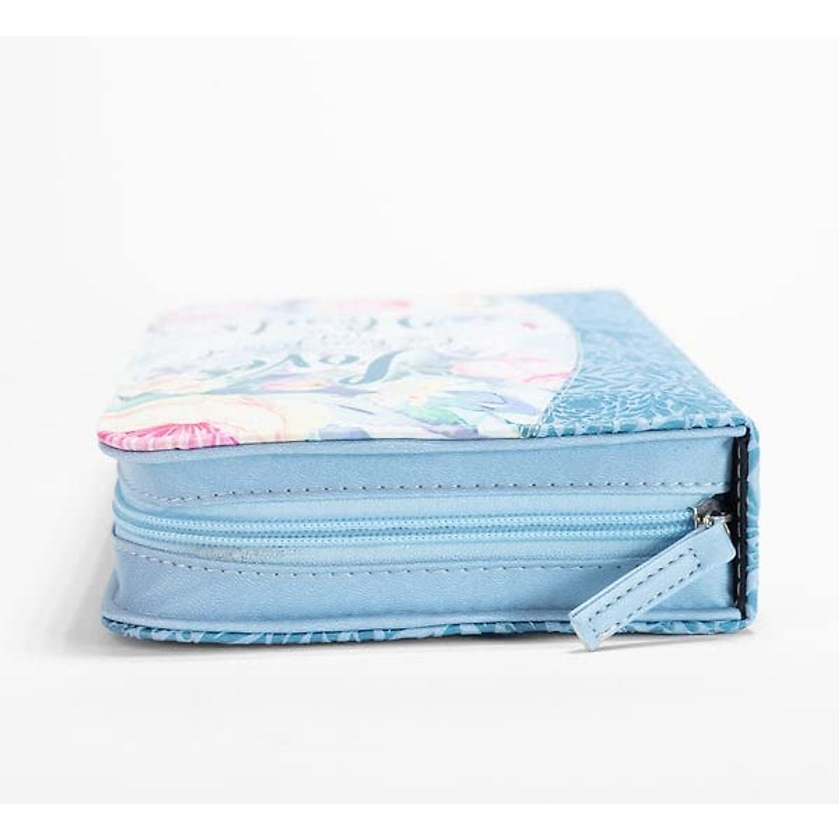 Divinity Boutique Bible Cover XXL - Blue Floral Love has Been Poured into Our Hearts - Romans 5:5