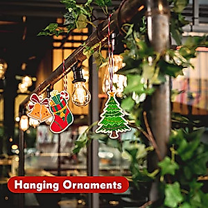 Christmas Wooden Ornaments Crafts Kits for Kids, Easy Unfinished Wood Arts and Crafts Bulk for Toddlers Children Ages 4-8 8-12 Make Your Own Class Classroom Preschool DIY Painting Paint Paintable