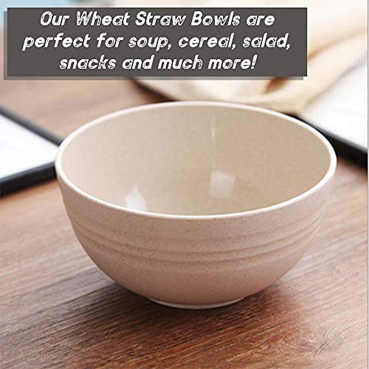 Wheat Straw Dinnerware Sets (16pcs) Beige-Unbreakable Microwave Safe-Lightweight Bowls, Cups, Plates Set-Reusable, Eco Friendly,Dishwasher Safe,Wheat Straw Plates,Wheat Straw Bowls, Cereal Bowls