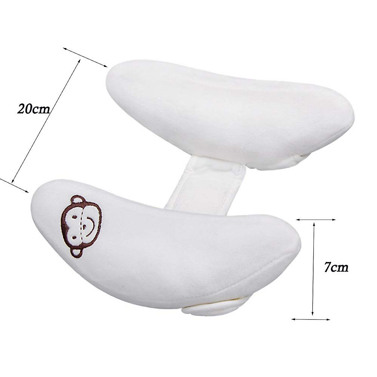 U-Shape Stroller Head Neck Support for Newborn Baby Infant Toddler Adjustable Neck Relief Pillow Cushion Lovely Banana Shape Design