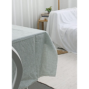 Premium Quality Cotton Fabric by The Yard Yarn Dyed Check Fabric 63" Wide Cozy Bio Washing Full of Emotion Laceking Made in Korea (Mint)