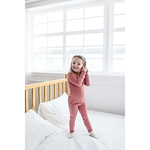 VAENAIT BABY Infant Toddler Kids Boys Girls Modal Pajamas Pjs 4pcs Set Shirring Pink+Floral S