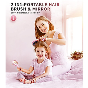 Polish Kit Makeup, Geyiie Nail Makeup Toys with Dryer,7 Bright Colors Girls Nail with Mirror Comb,Sticky Cartoon Fake Nail, DIY Sticker, Nail Studio Decoration Birthday Gift for Kids Girls Ages 7-12