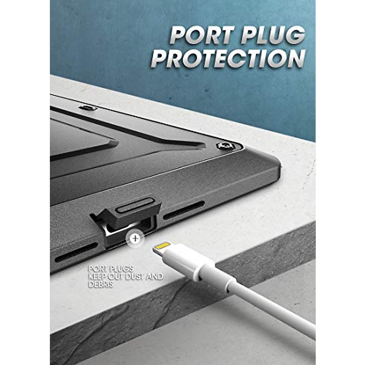 SUPCASE for iPad 9th Generation Case with Screen Protector (Unicorn Beetle Pro), [Built-in Stand] Heavy Duty Rugged Protective Case for iPad 10.2 9th / 8th / 7th Generation (2021/2020/2019), Black