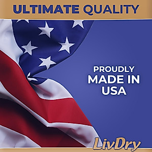 LivDry Large Ultimate Adult Incontinence Underwear, High Absorbency, Leak Cuff Protection, L, 60-Pack