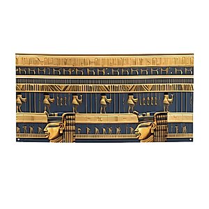 Egyptian Pharaonic Frescoes Printed Banners Personalized Party Banner Photo Text Background Banner Wall Banner for Halloween Party Home Decorations or Backdrops