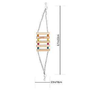 PATKAW Teething Toys Teething Toys Teething Toys 2pcs Bird Parrot Swing Parrot Swing Toy Bird Toy Set Wood Bird Toys Chewing Toys: 15pcs Teething Toy Wooden Toys Wooden Toys