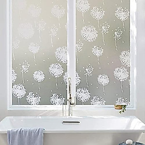 YUTR 3D Matte Window Film Privacy Stained Glass Self Adhesive Film Frosted Heat Insulation Window Sticker (Color : As Shown, Size : 60 x 500 cm)