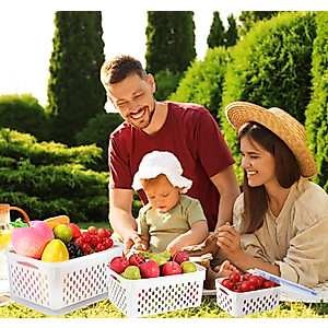 3 Pack Fruit Storage Containers for Fridge, Airtight Food Storage Containers with Removable Colander, Produce Saver Organizers Storage for Refrigerator, Keep Fruit Vegetable Meat Berry Fresh Longer