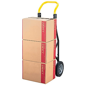 Harper Trucks Flat Free 600 Pound Capacity Heavy-Duty Nylon Frame Hand Truck Dolly Cart with Steel Handle for Warehouses, Offices & Construction Site