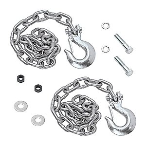 Fulton 49150 Safety Chain Kit , Silver , Black