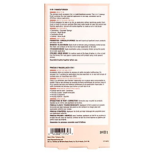 Physicians Formula 4-in-1 Makeup Brush and Sponge Set, 3 Premium Brushes In One and Precision Makeup Sponge, For Powder and Liquid Make up