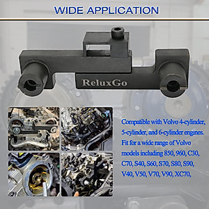ReluxGo Camshaft & Crankshaft Timing Locking Tool Kit, Compatible with Volvo S40 S60 XC90, Replace 9995452, with Carrying Case & Gloves