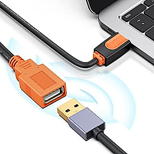 USB Extension Cable 20 ft, SNANSHI USB 2.0 Extension Cable USB Male to Female for Webcam, USB Camera, Printer, Mouse, Keyboard, Controller and More