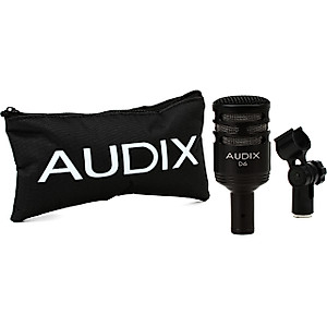 AUDIX D6 Cardioid Dynamic Kick Drum Microphone for Kick Drums and Bass Instruments