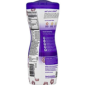 Plum Organics Baby Food Pouch | Super Puffs | Blueberry With Purple Sweet Potato | 1.5 Ounce | 4 Pack | Organic Food Squeeze for Babies, Kids, Toddlers