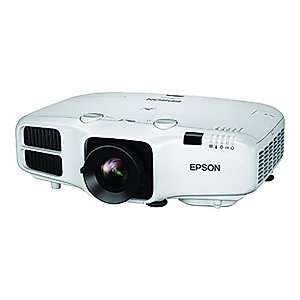 Epson V11H826020 PowerLite 5520W LCD Projector, Black/White
