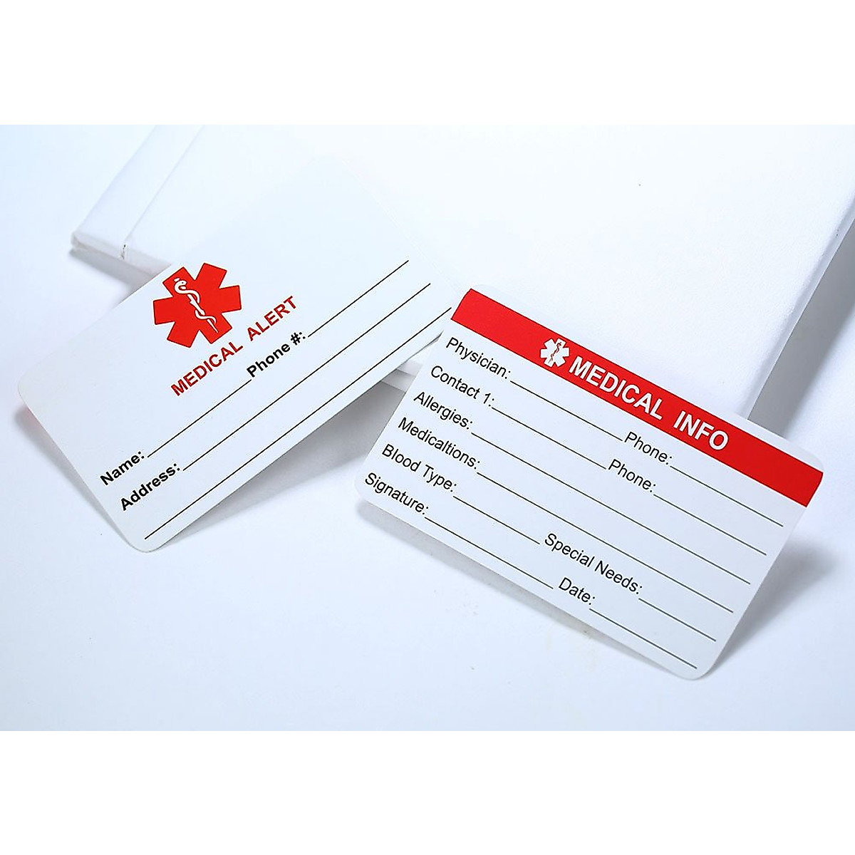 VNOX 3 Color/Set-Customize Medical Alert ID Bracelet Braided Brown Rope Paracord Adjustable Wristband