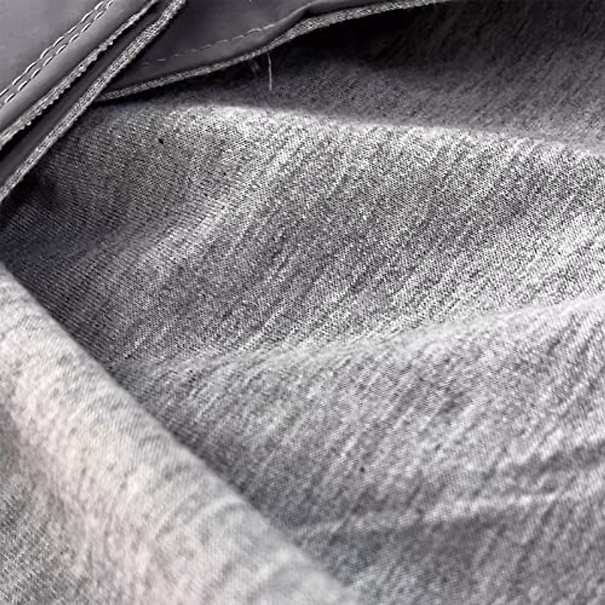 LeerKing Dog Raincoat Hooded Leash Hole 10 Sizes, Waterproof Double Layer Dog rain Coat Jacket with Cotton Lining for Small Medium and Large Dog,Grey,L