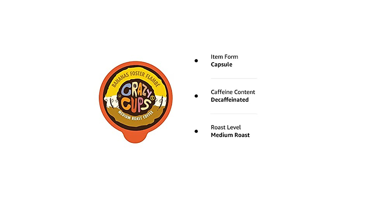 Crazy Cups Bananas Foster Flambe Coffee Pods