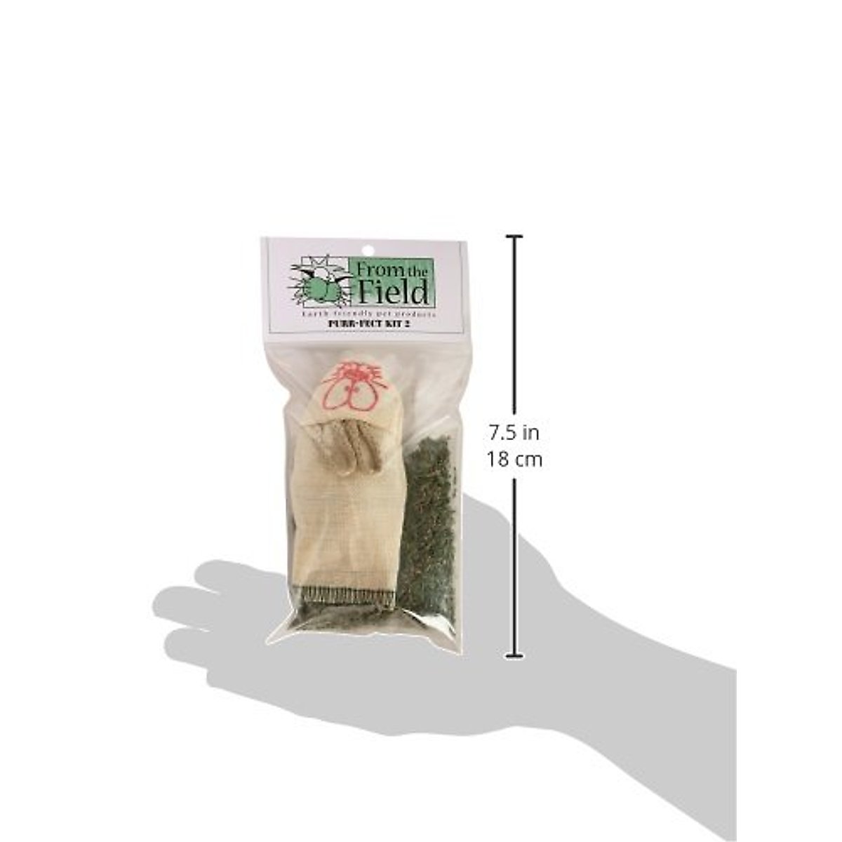From The Field Shelby the Refillable Hemp Mouse Catnip Toy Gift Kit