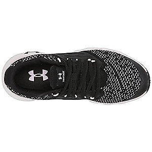 Under Armour Girls' Grade School Charged Vantage Knit, Black (001)/Cool Pink, 6 M US