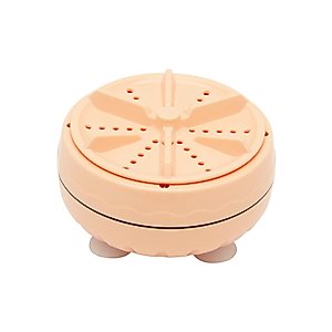 Portable Washing Machine，Ultrasonic Mini Multifunctional Washing Machine，Fully Automatic Turbine Mobile Cleaning Machine，Suitable for Travel, RV, Camping, Home or Apartment Laundry Used (Pink)