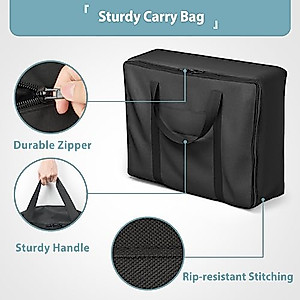 SHINESTAR Griddle Carry Bag for Blackstone 22" Tabletop Griddle without Hood, Portable Griddle Carry Bag for Travel, Heavy Duty 600D Waterproof Polyester, Black