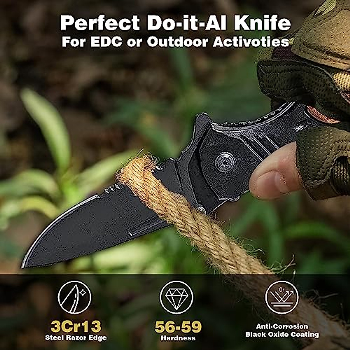 Krezy Case Best Pocket Knife for Dad, Pocket Knife for Daily Use, Engraved Pocket Knife W/Wood Handle and Box for Dad, Fathers Day Idea