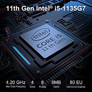 Intel NUC 11 Barebone with Core i5-1135G7 Processor, Ultra-Performance Intel Nuc 11 with Intel Iris Xe Graphics, 8M Cache, Up to 4.20 GHz (No RAM, No SSD, NO OS, Added Components Needed)