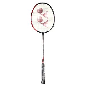 X Astrox Smash Graphite Badminton Racquest with Full Cover (Black Flash Red) | for Beginner Players | 73 Grams | Maximum String Tension - 28lbs | Ultra Light