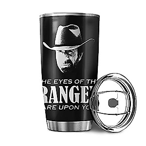 Walker Texas Ranger Merchandise Chuck Norris Tumbler 20oz & 30oz Stainless Steel Travel Mug