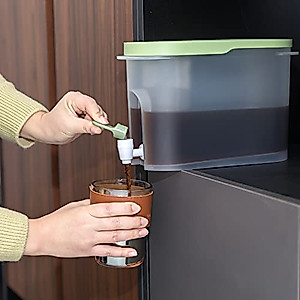 PARBEE 1 Gallon Cold Brew Coffee Maker, Iced Coffee Maker with Ultra Fine Stainless Steel Mesh Filter and Spigot, Cold Brew Pitcher & Tea Infuser, Lemonade Drink Dispenser with Infuser