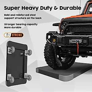 Steel Platform Truck Heavy Duty Flatbed Cart, 2200Lbs Push Cart Dolly, 36 x 24in Moving Flat Cart with 5'' Swivel Wheels